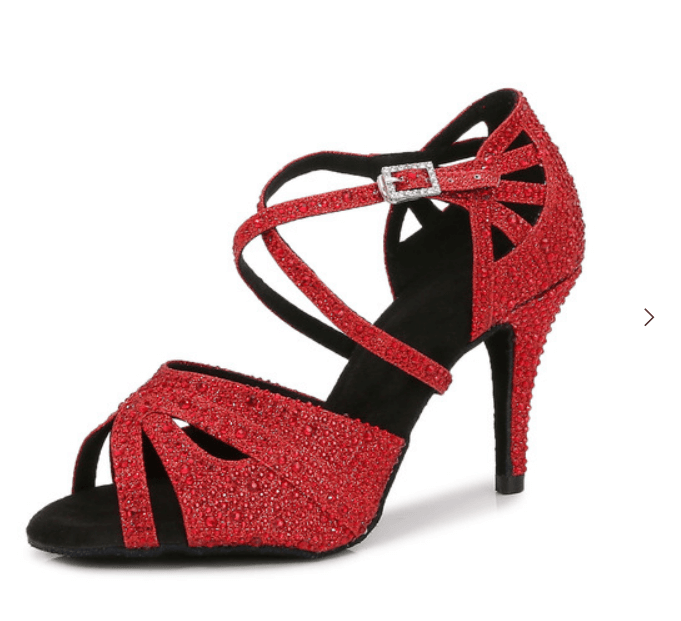 Red Dancing Shoes For Ballroom Salsa Dance – TTdancewear