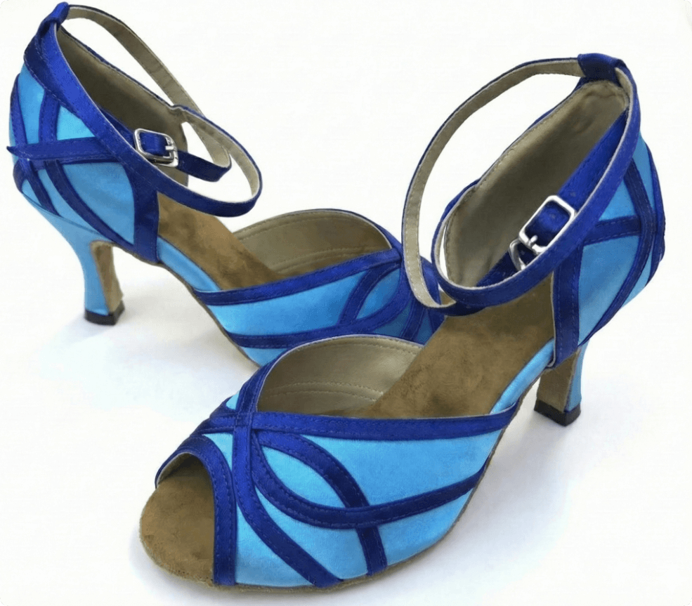 Salsa Latin Bachata Dance Shoes Blue New Arrival – TTdancewear