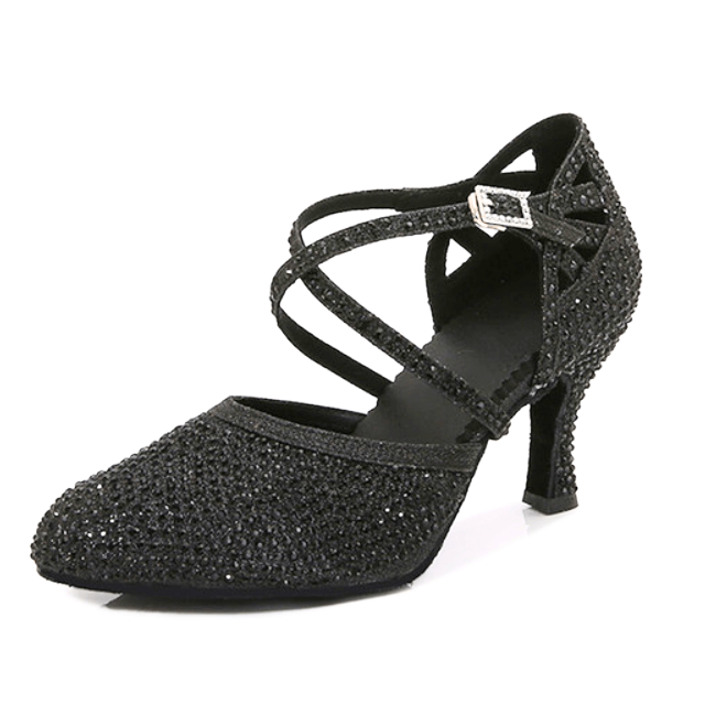 Ballroom Dance Shoes Low Heel Black Closed Toe – TTdancewear