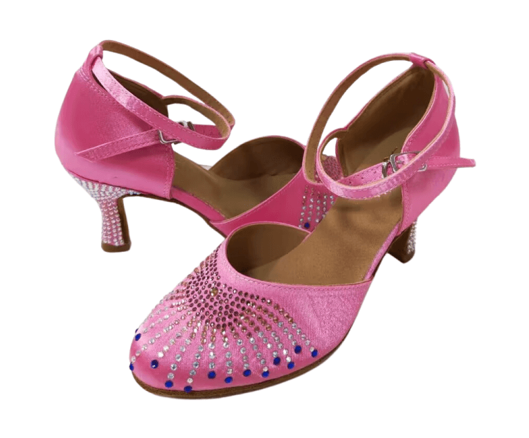 Ballroom Dance Shoes Low Heel Pink – TTdancewear