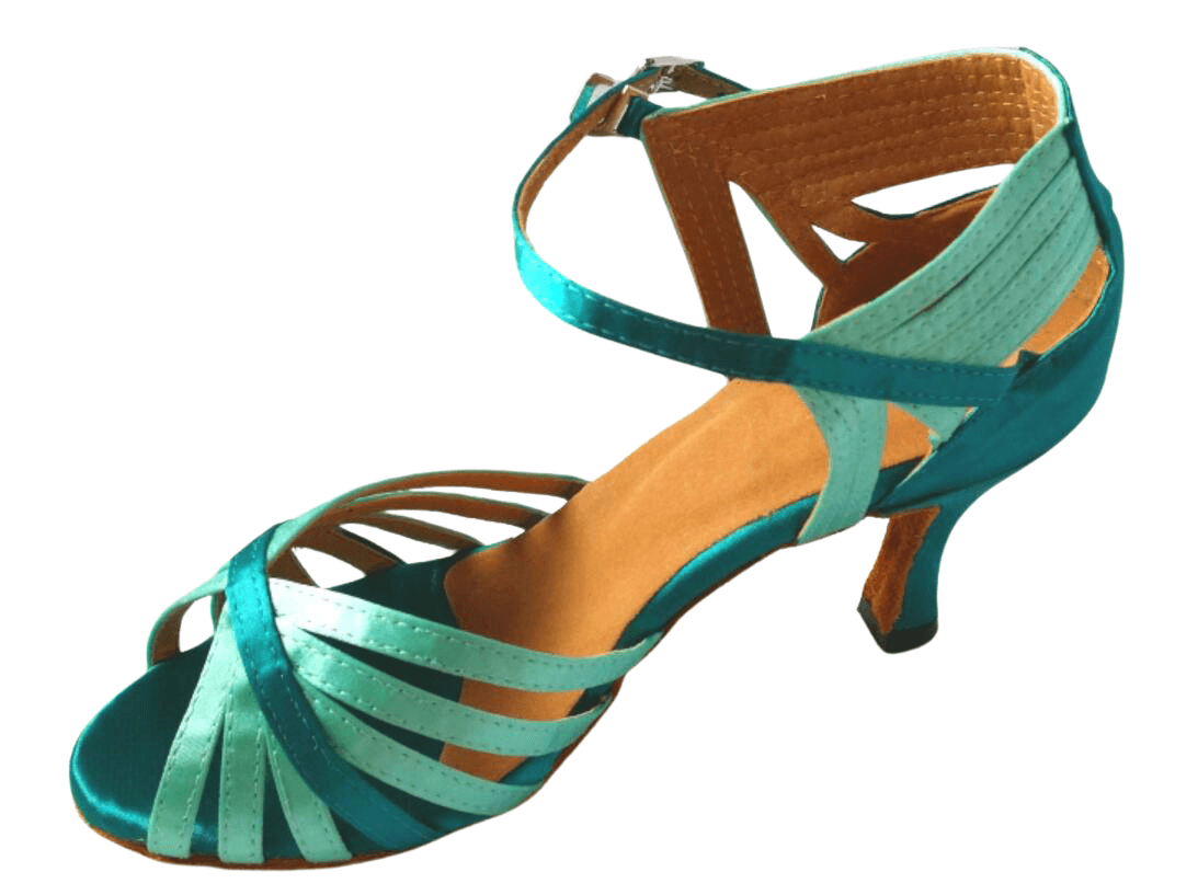Ladies Salsa Dance Shoes Green Dancing Shoes – TTdancewear